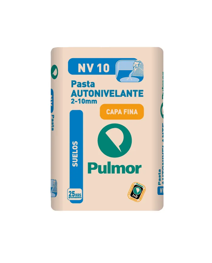 Mortero autonivelante Pulmor NV10 capa fina (2-10mm) 25Kg. Pulmor